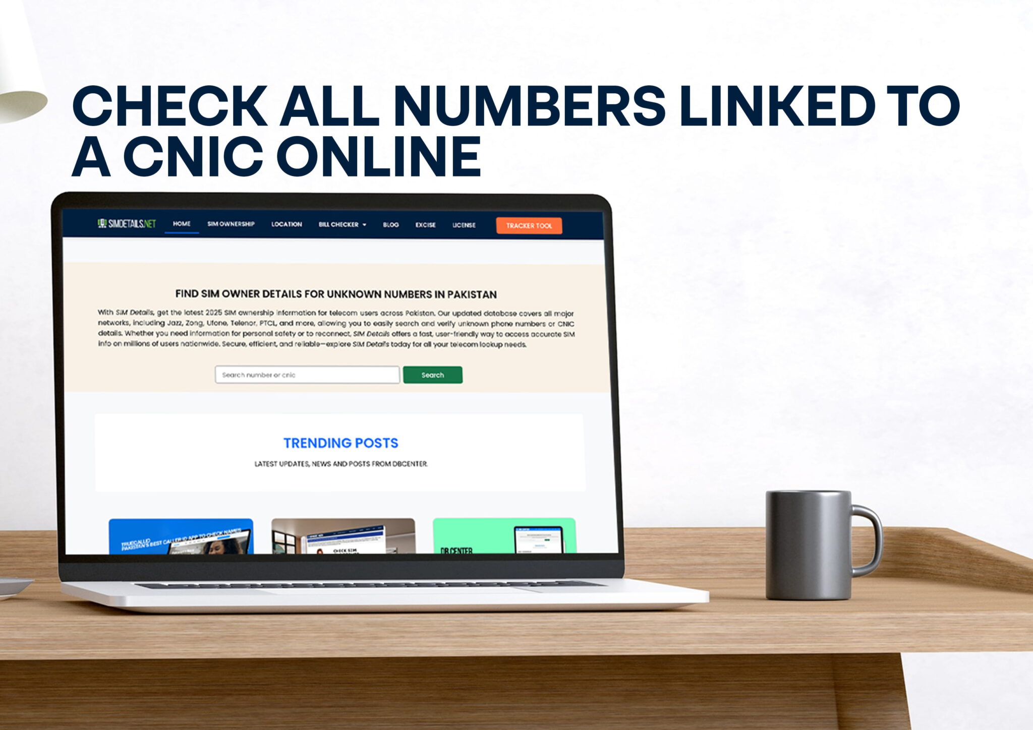 Check All Numbers Linked to a CNIC Online - SIM Details